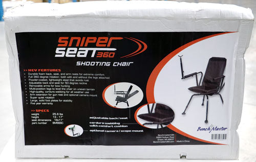 Benchmaster Sniper Seat 360 - Shooting Chair – Fillet & Release Outdoors